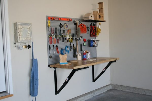Slatwall For Garage Tool Storage | Garage Organization | IdealWall - Bench Solution